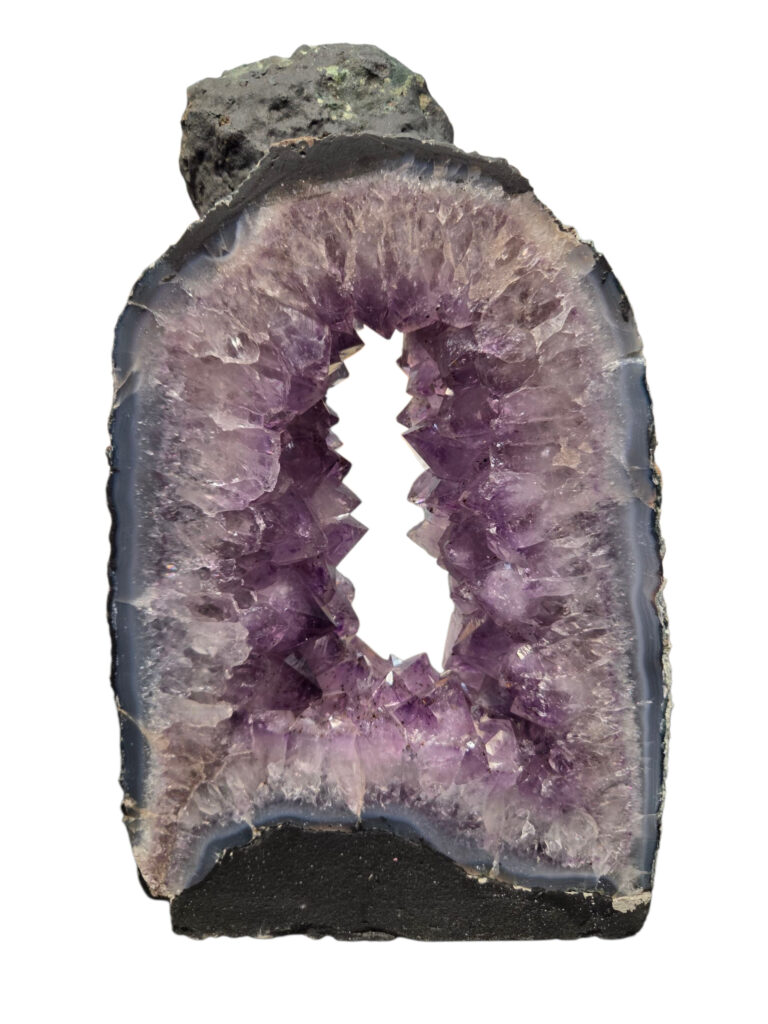 Amethyst Druzy Crystal Geode – 12 inches tall - Jewelry by Glassando