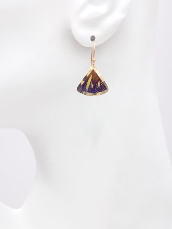 Rae feather fan shaped earrings by jewelry designer Holly Yashi ...