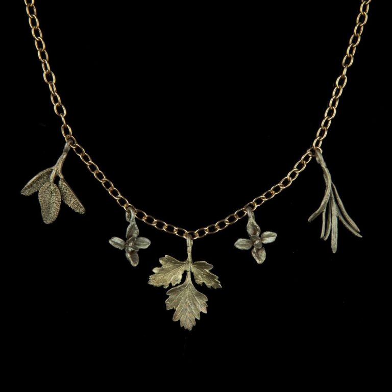 Michael Michaud Herb Necklace with parsley, sage, rosemary and thyme ...