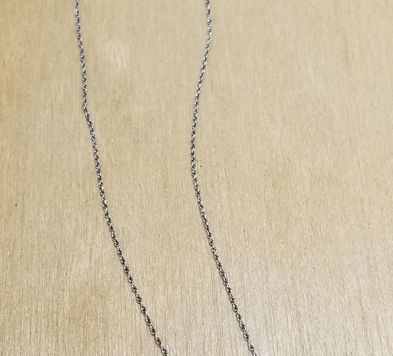 sterling silver 18 inch thin rope chain with spring ring clasp ...